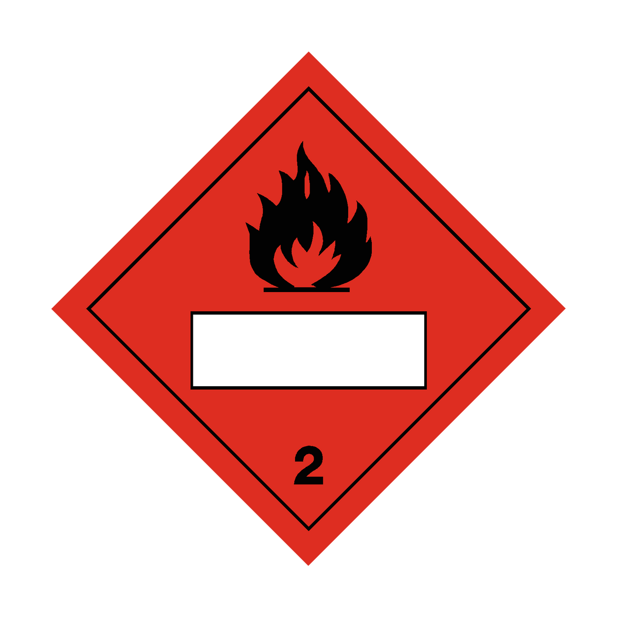 Flammable Text Box 2 Sign | Safety-Label.co.uk