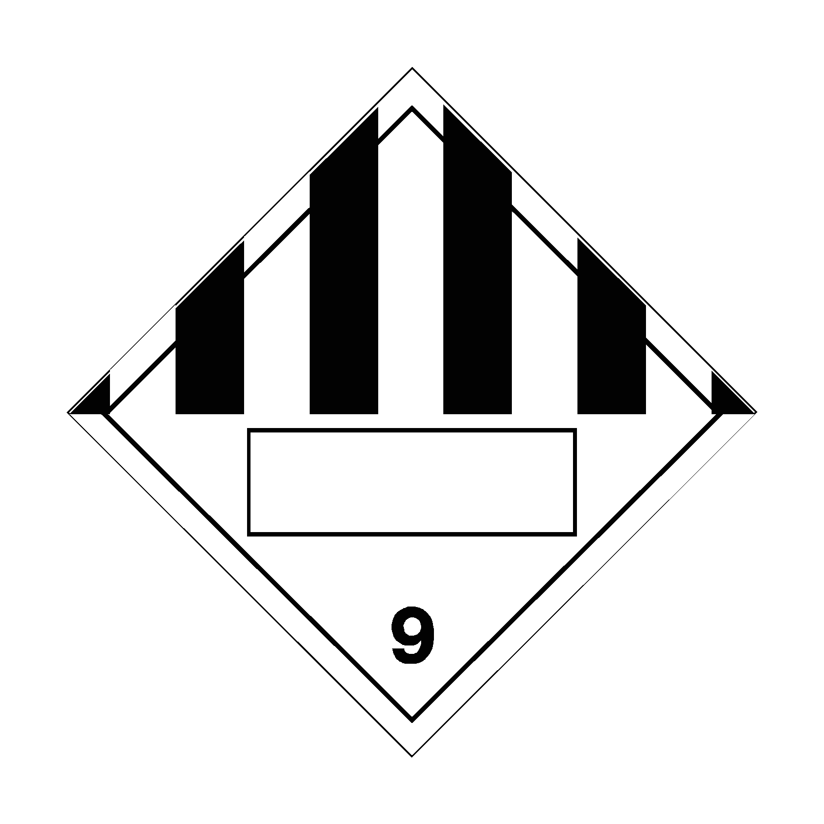 Miscellaneous Class 9 Text Box Sticker | Safety-Label.co.uk