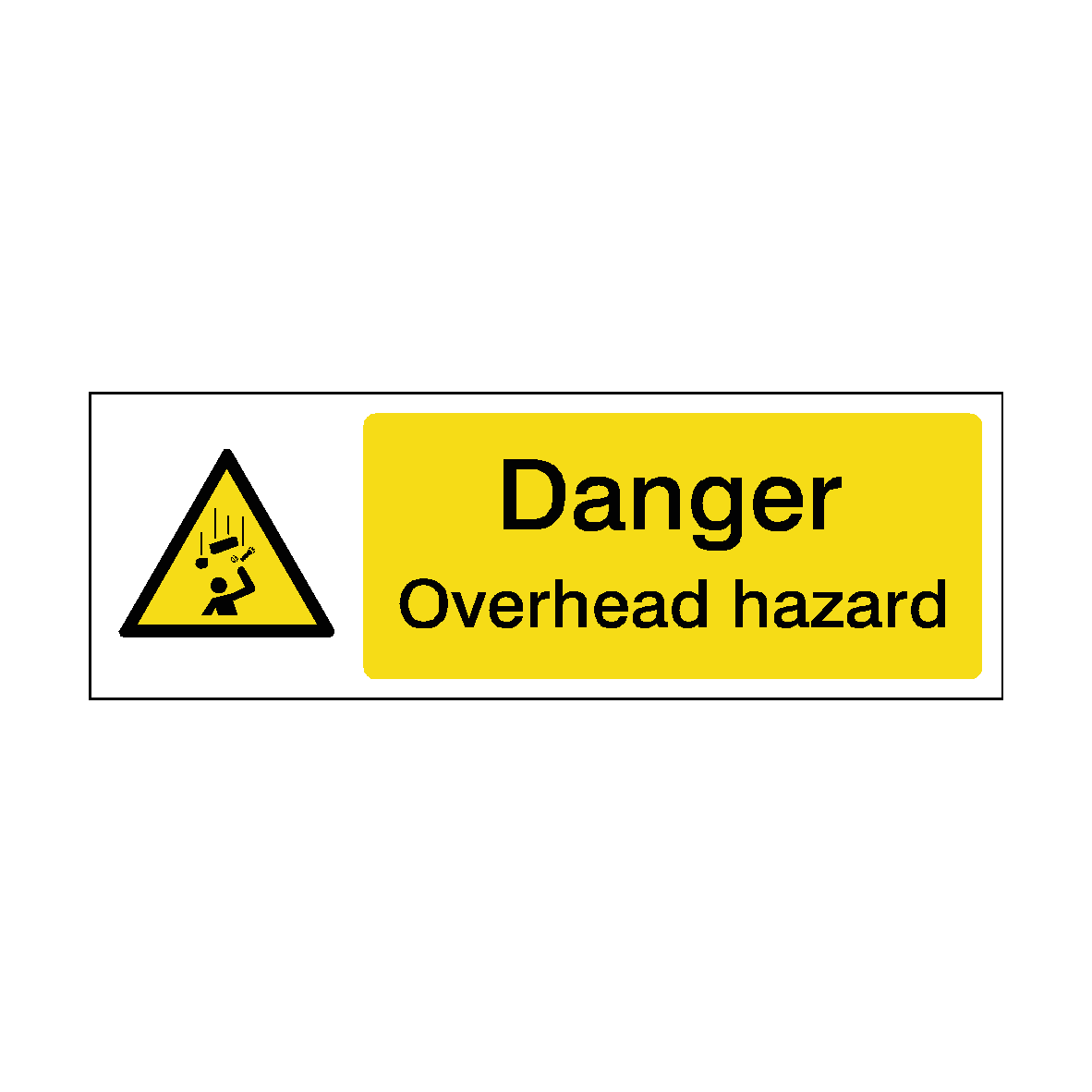 Overhead Hazard Label | Safety-Label.co.uk
