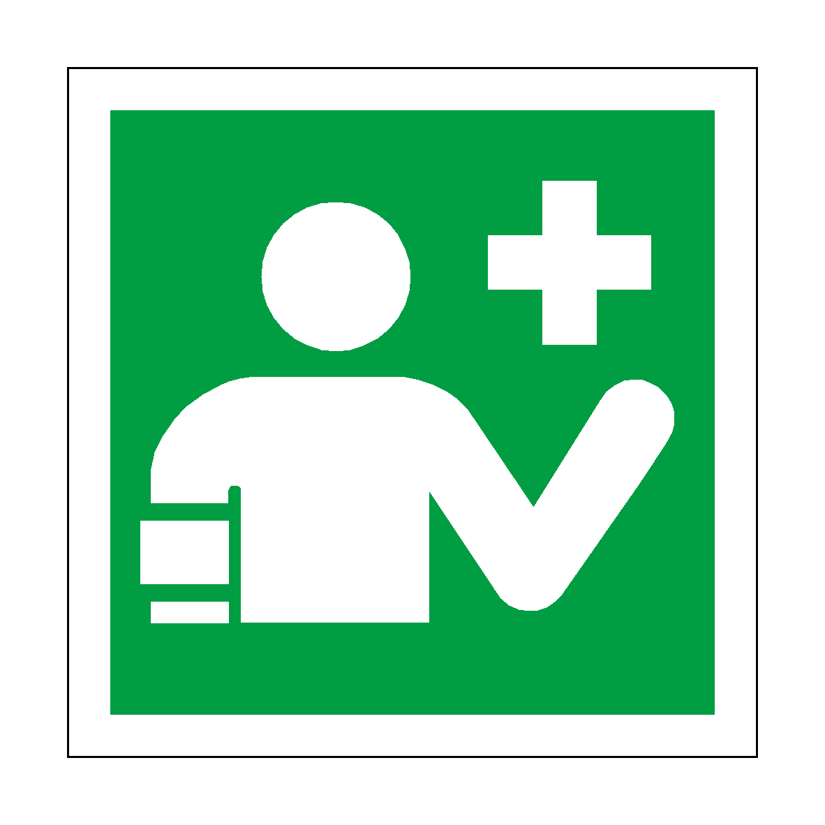 First Aid Responder Symbol Sign | Safety-Label.co.uk