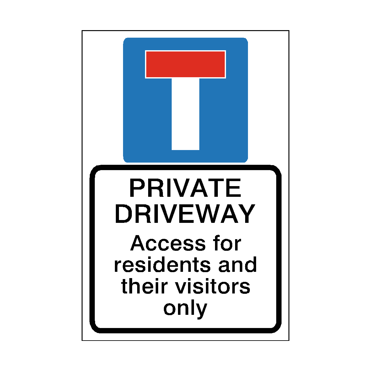 Private Driveway Parking Sign | Safety-Label.co.uk