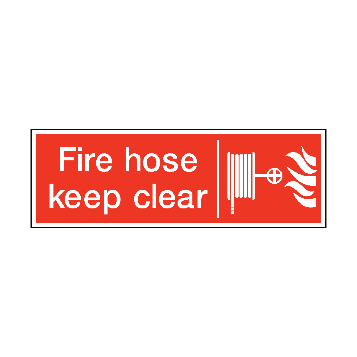 Fire Hose Keep Clear Safety Sign | Safety-Label.co.uk
