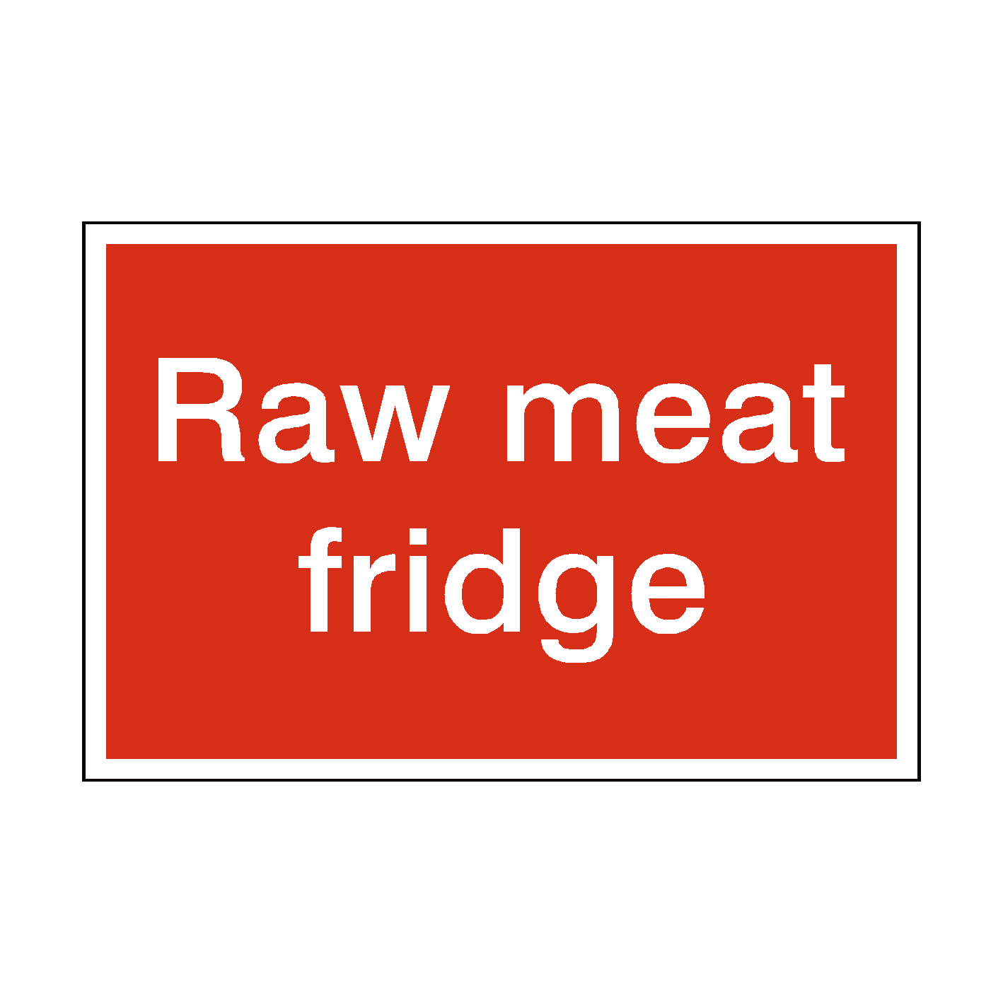 Raw Meat Fridge Sticker