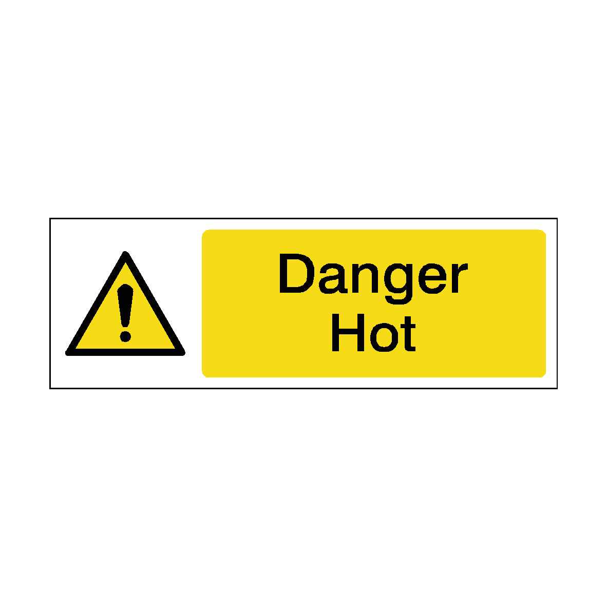Danger Hot Label | Safety-Label.co.uk