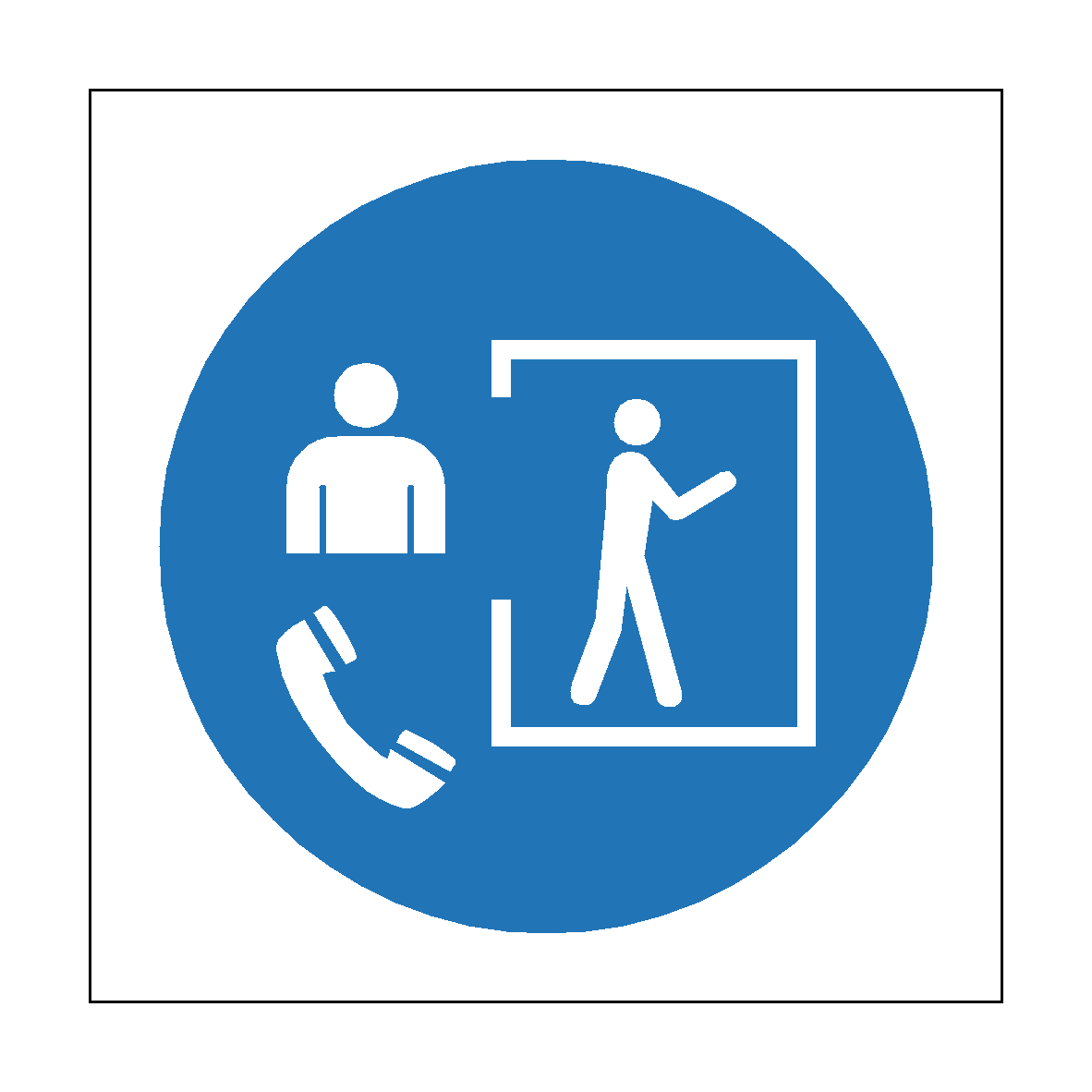 Entry Only With Supervisor Outside Symbol Sign | Safety-Label.co.uk