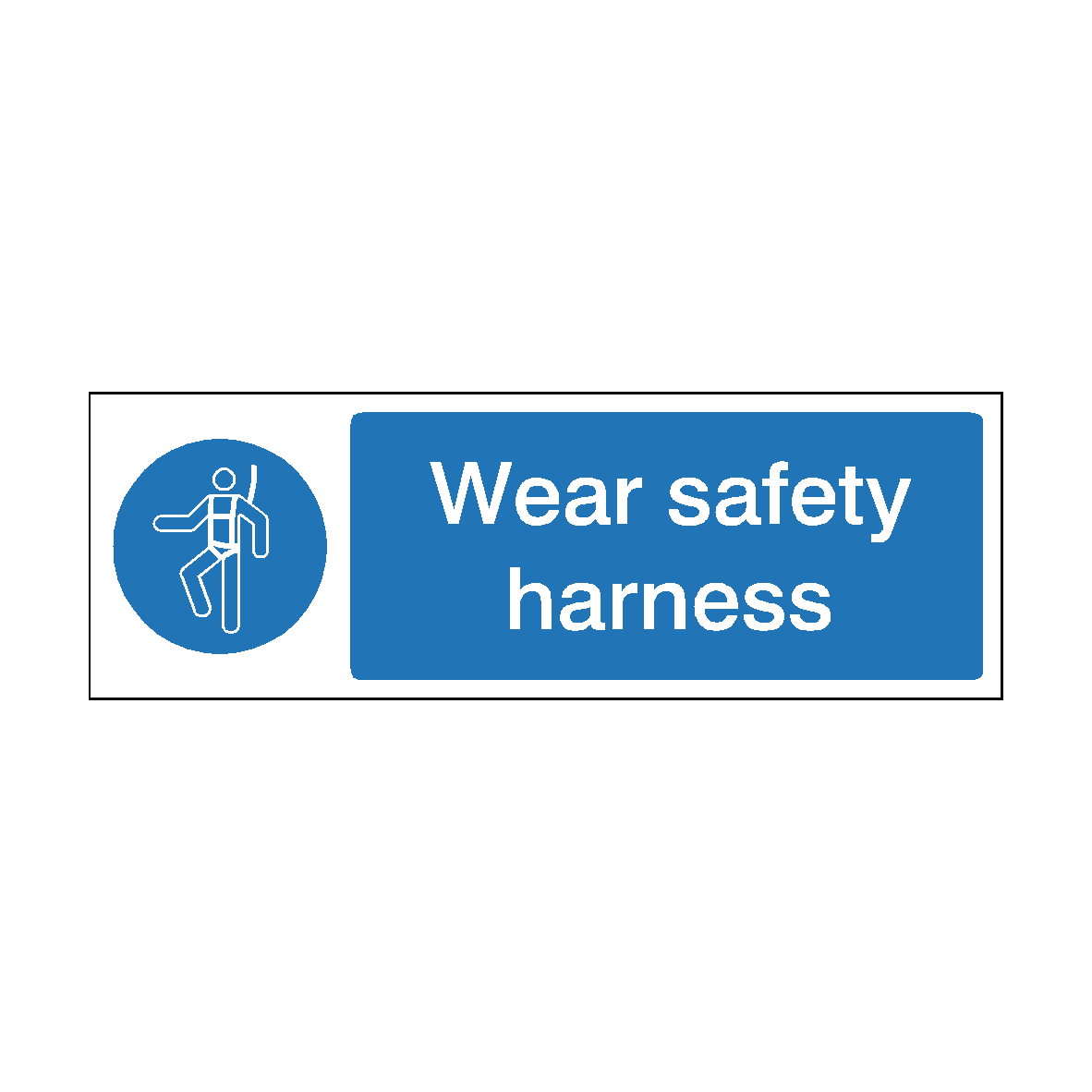 Wear Safety Harness Sign | Safety-Label.co.uk