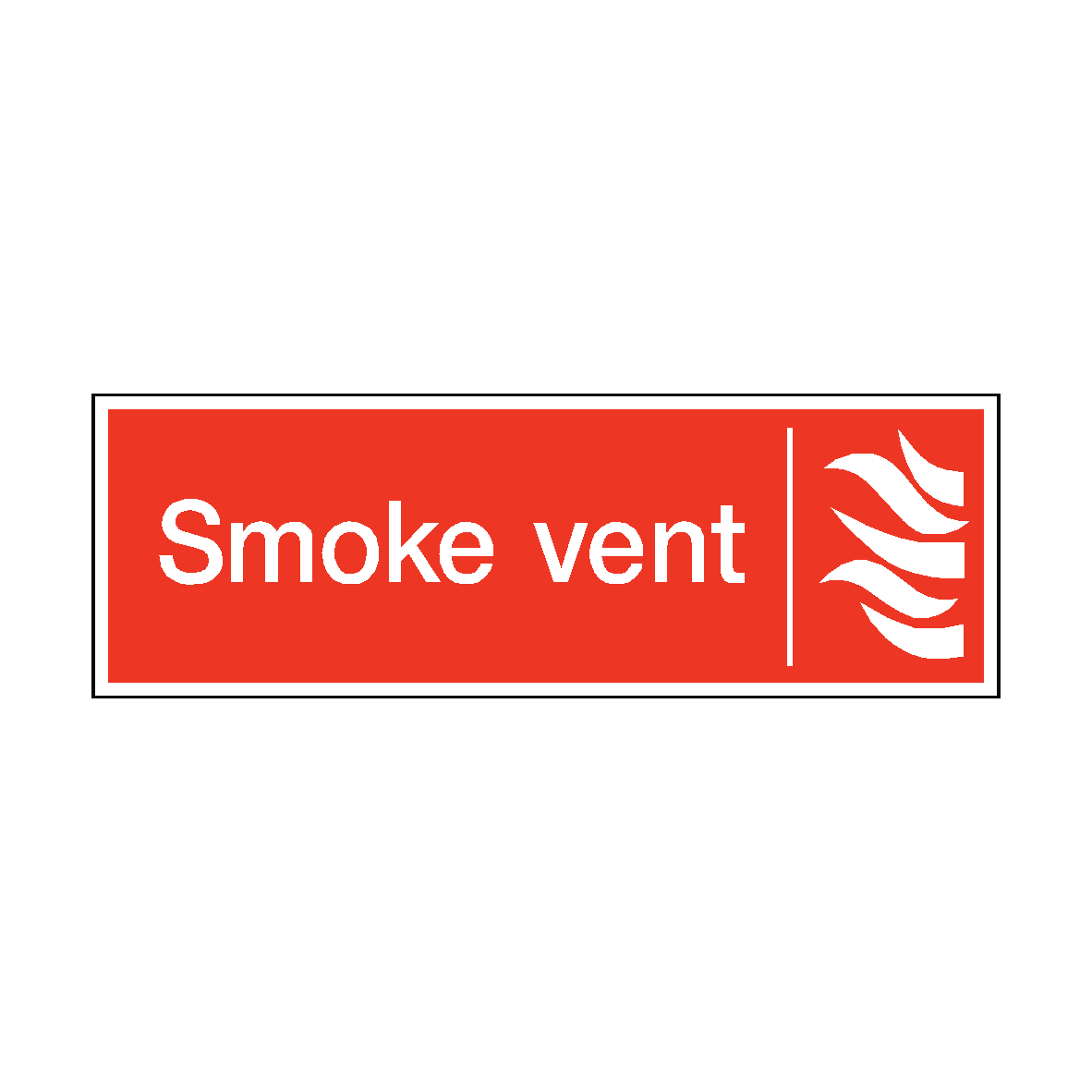 Smoke Vent Safety Sign | Safety-Label.co.uk