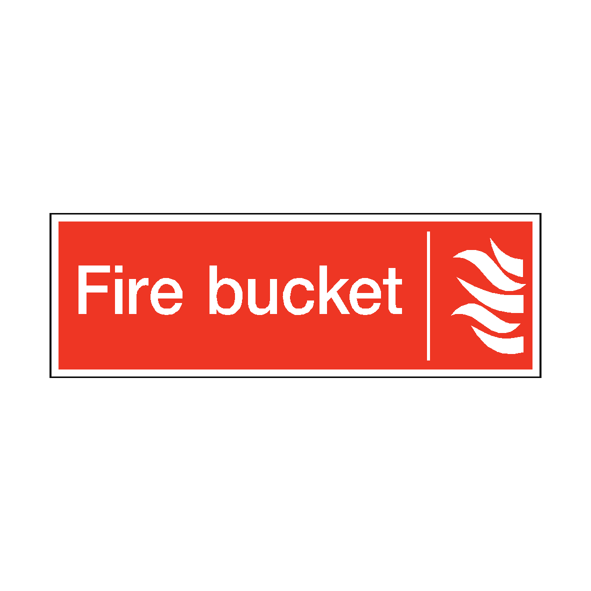 Fire Bucket Safety Sign | Safety-Label.co.uk