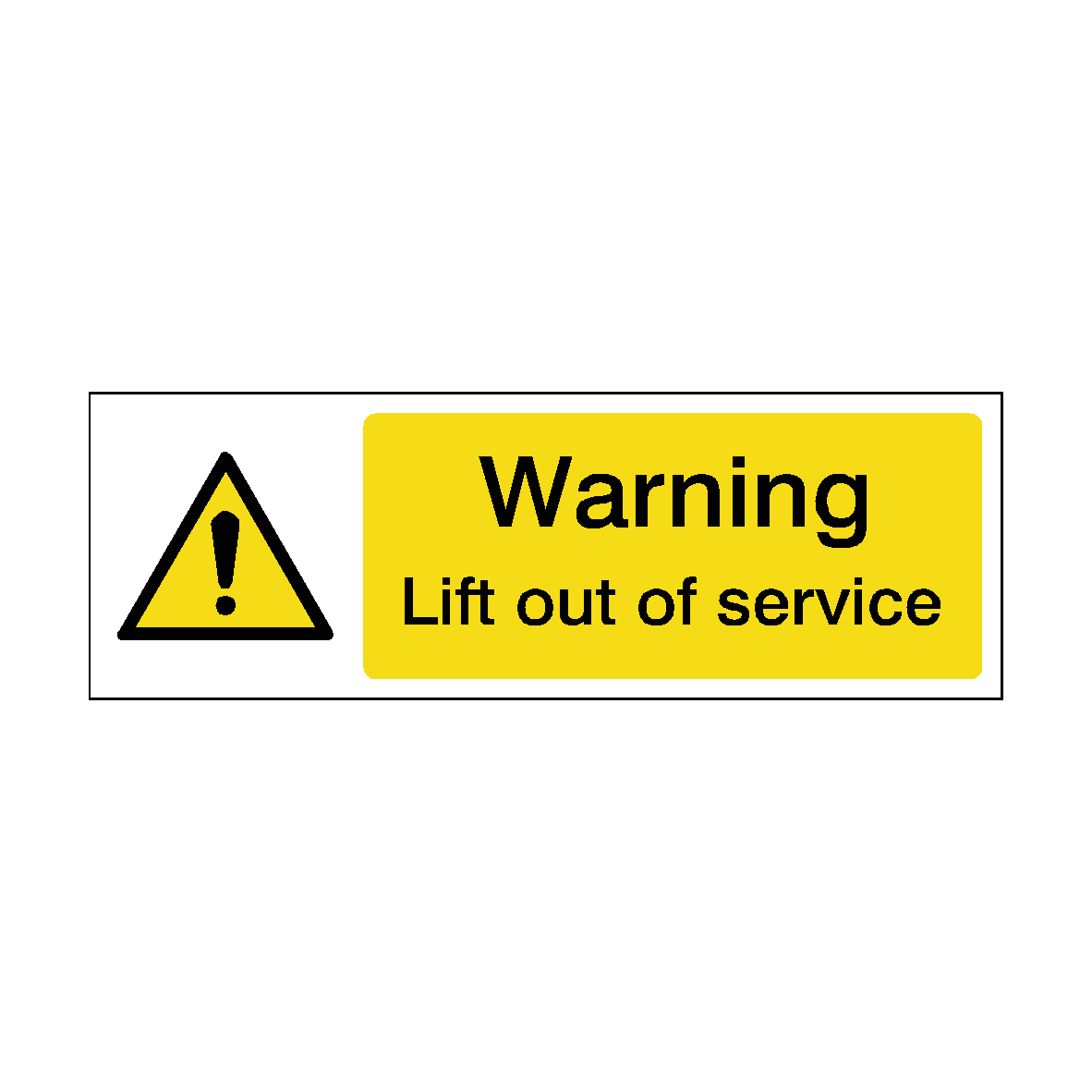 Lift Out Of Service Label | Safety-Label.co.uk
