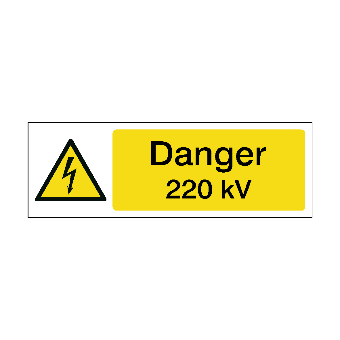 220 kV Safety Sign | Safety-Label.co.uk