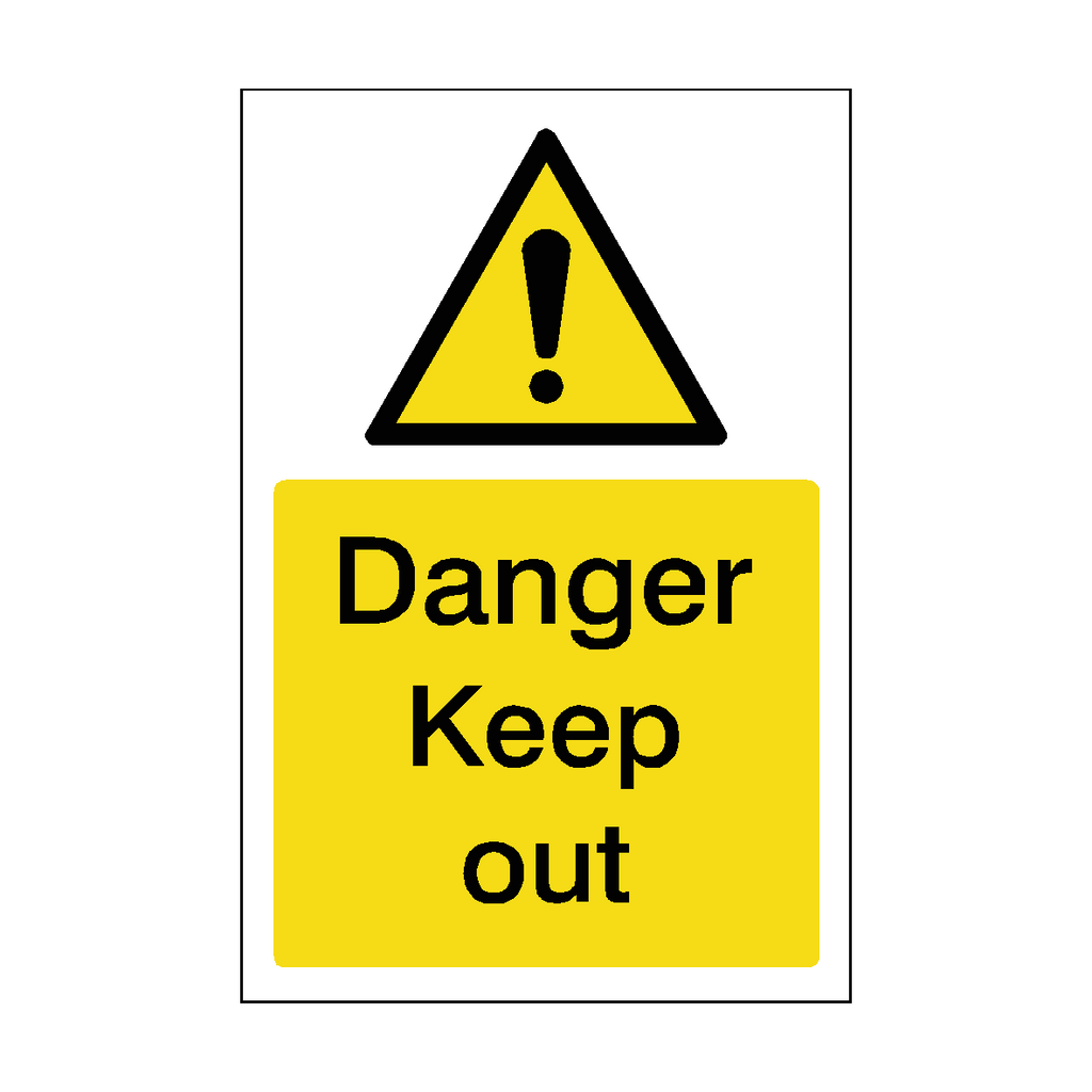 Keep Out Sticker | Safety-Label.co.uk