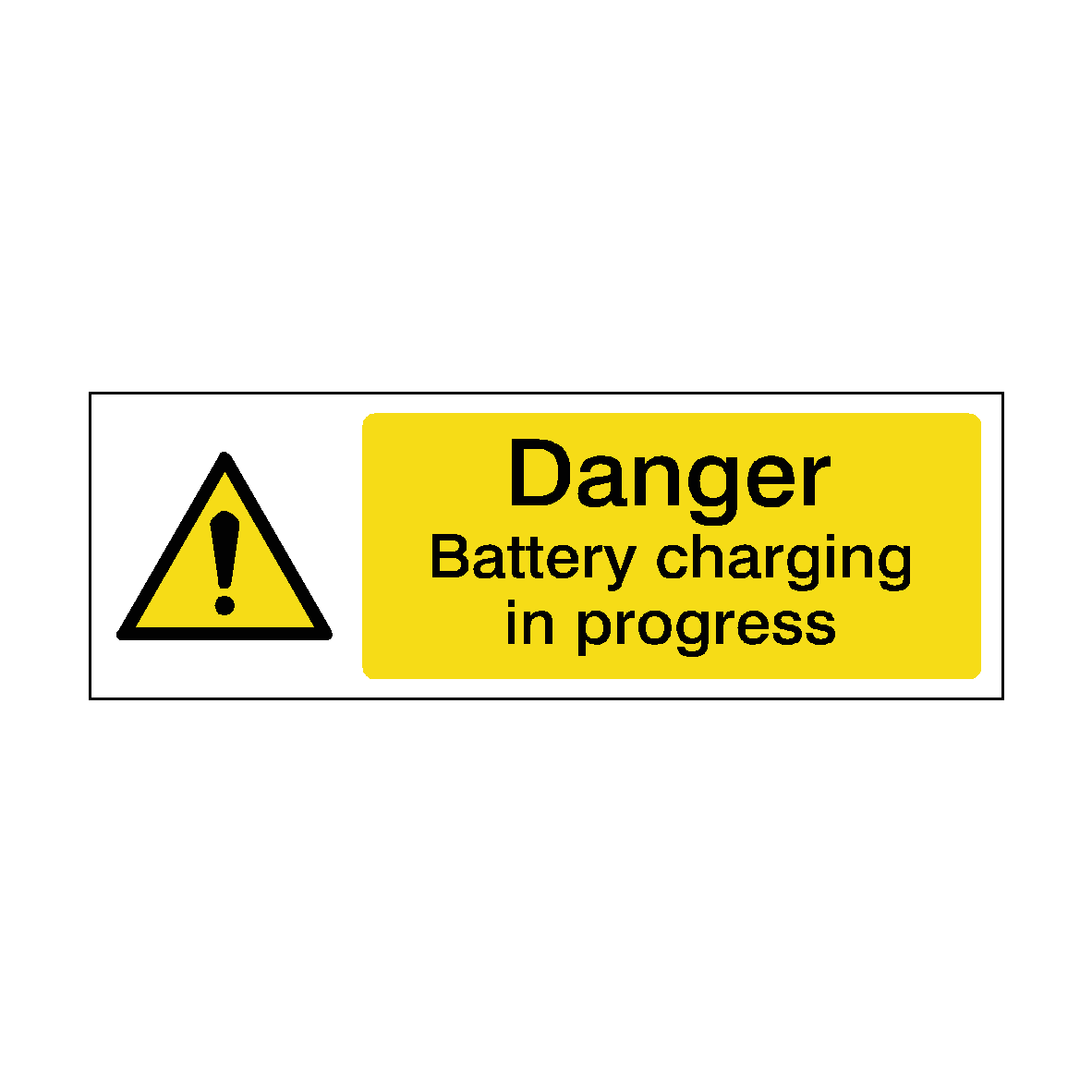 Battery Charging Label | Safety-Label.co.uk