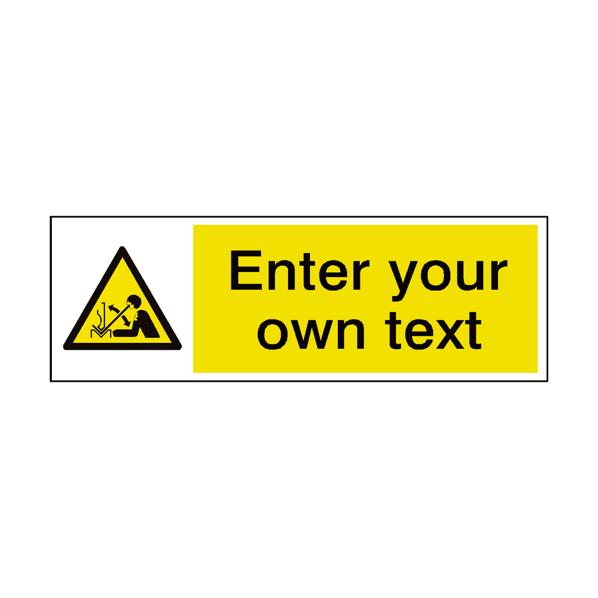 Rapid Movement Of Workpiece In Press Brake Custom Sign | Safety-Label.co.uk