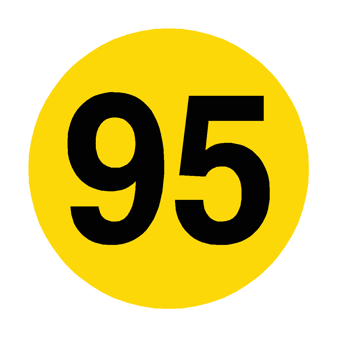 Number 95 Floor Marker | Safety-Label.co.uk