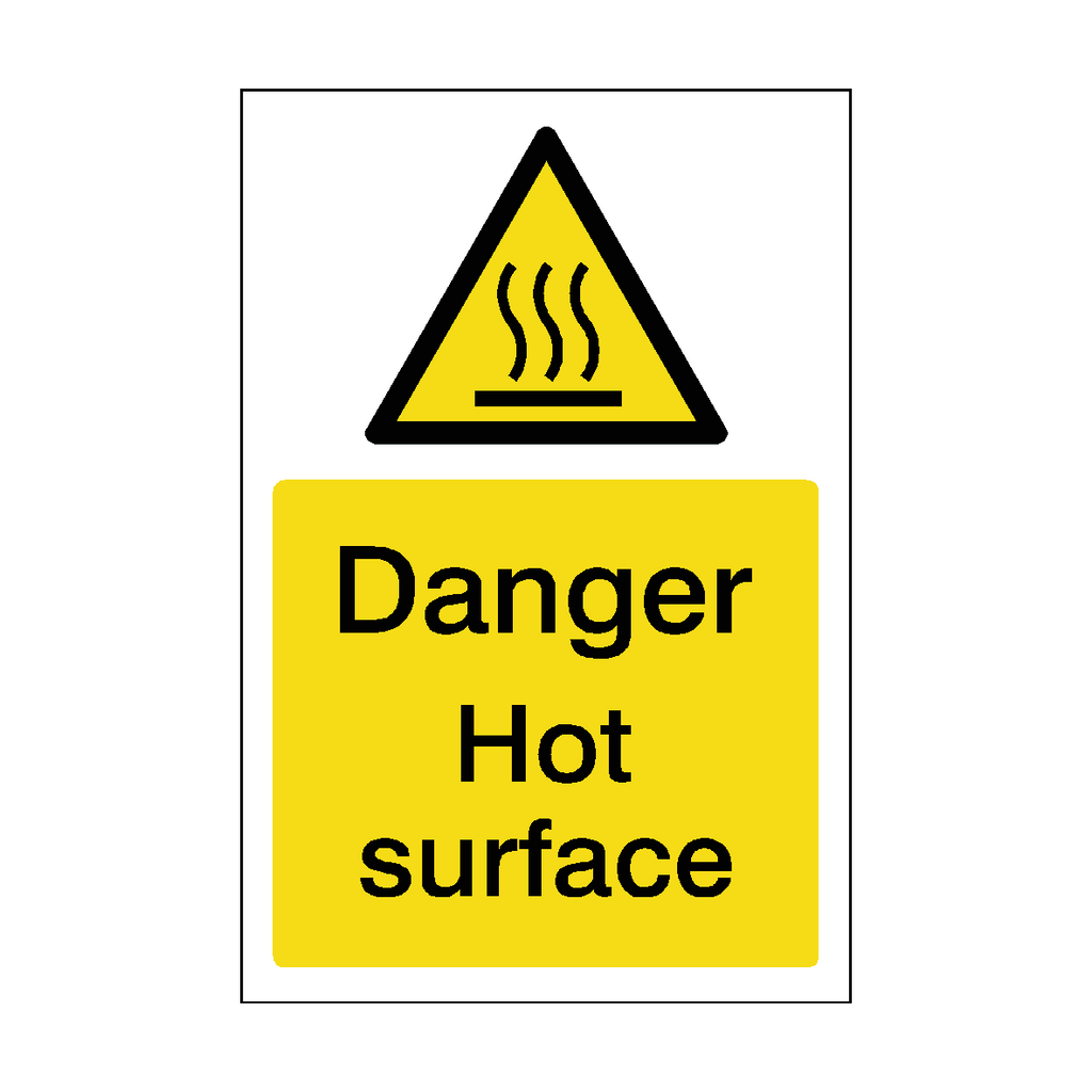 Hot Surface Sticker