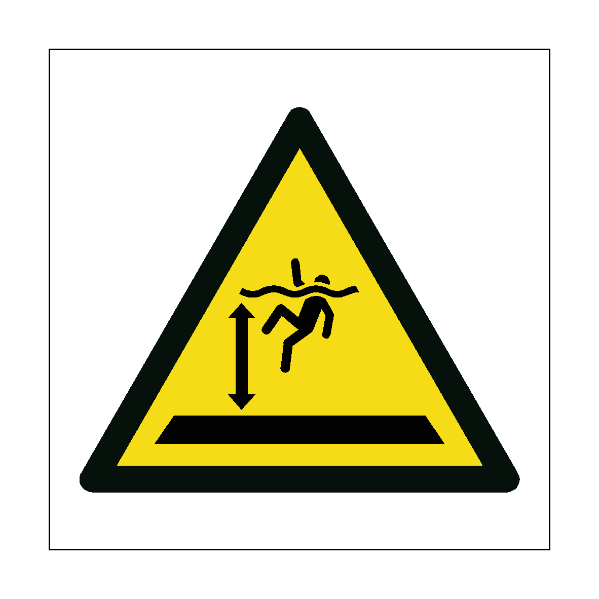 Deep Water Hazard Symbol Sign