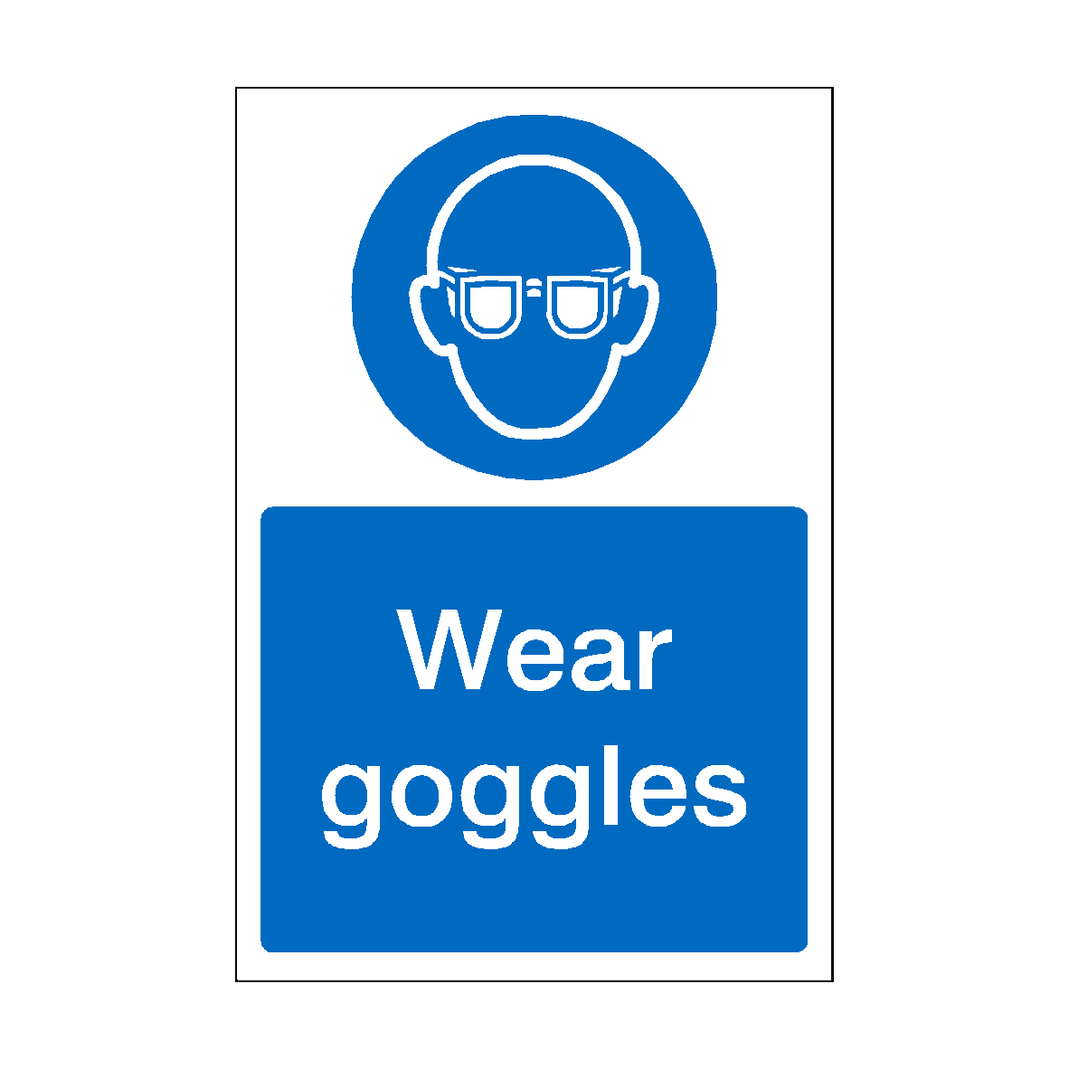 Wear Goggles Sign | Safety-Label.co.uk