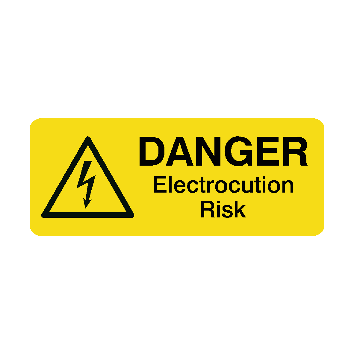 Electrocution Risk Labels Mini | Safety-Label.co.uk