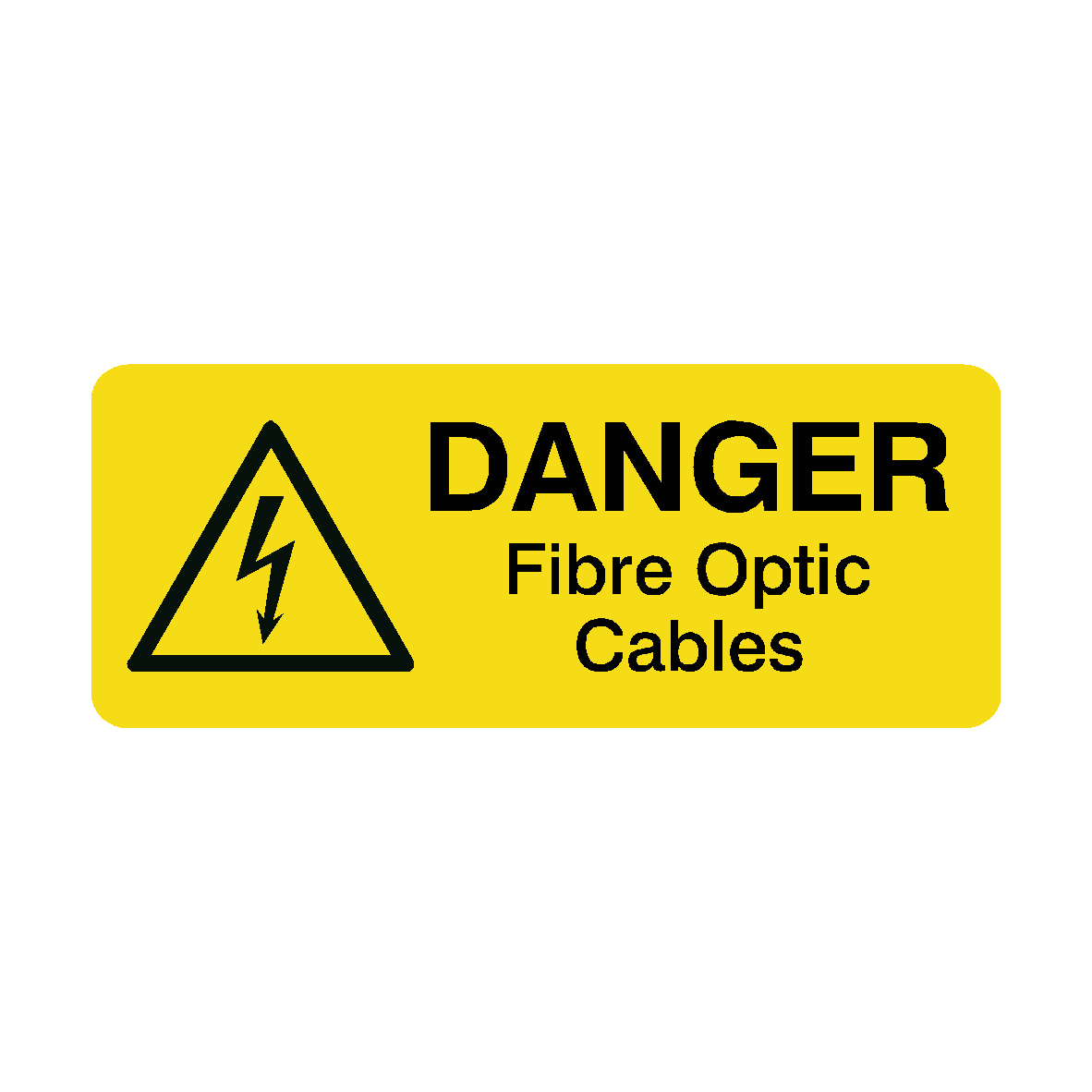 Fibre Optic Cable Labels Mini | Safety-Label.co.uk