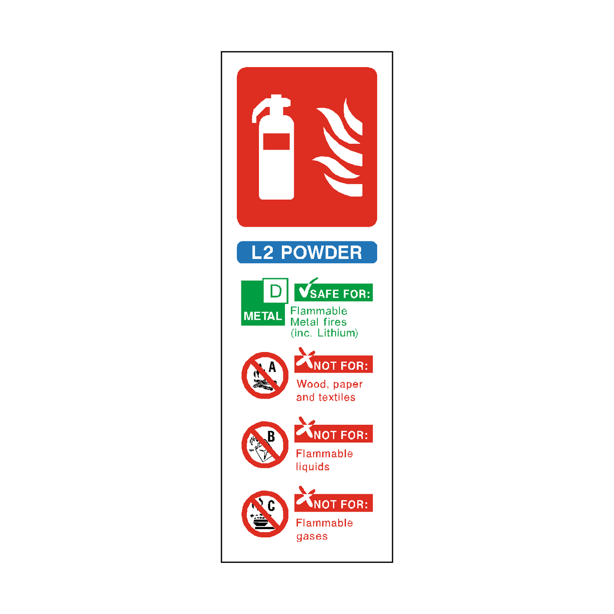 L2 Fire Extinguisher Sign | Safety-Label.co.uk