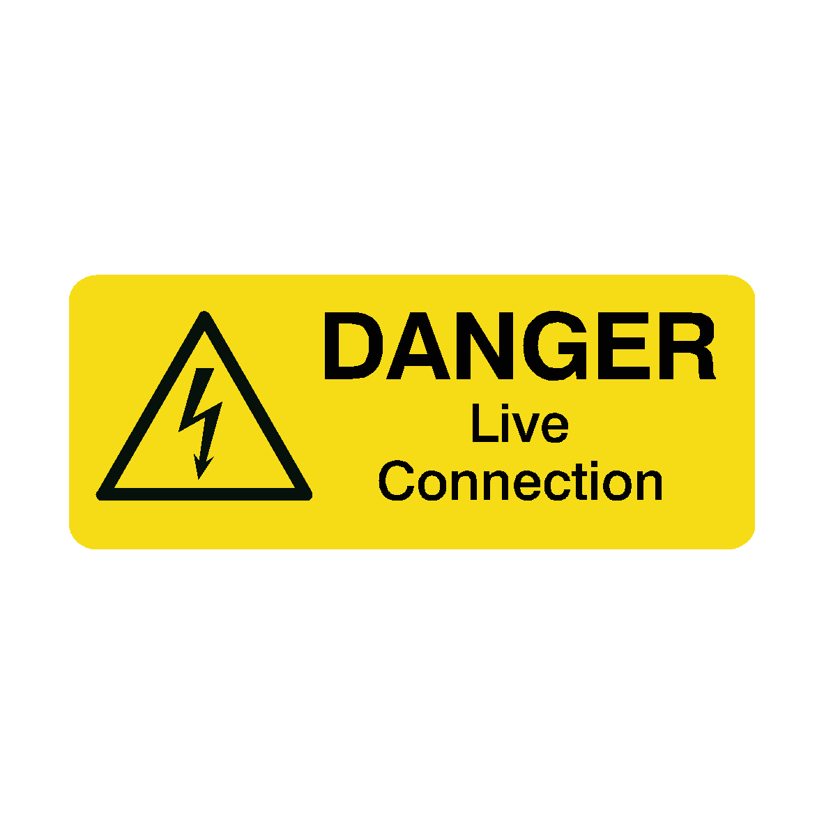 Live Connection Labels Mini | Safety-Label.co.uk