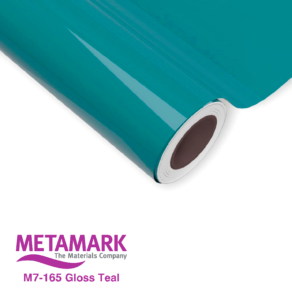 1220mm Metamark M7-165 Teal Gloss Vinyl | Safety-Label.co.uk