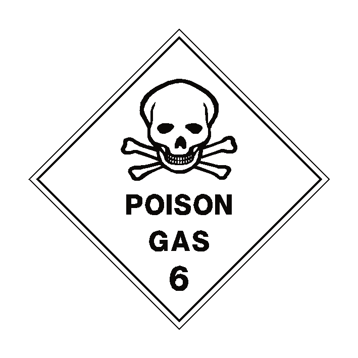 Poison Gas 6 Sign | Safety-Label.co.uk