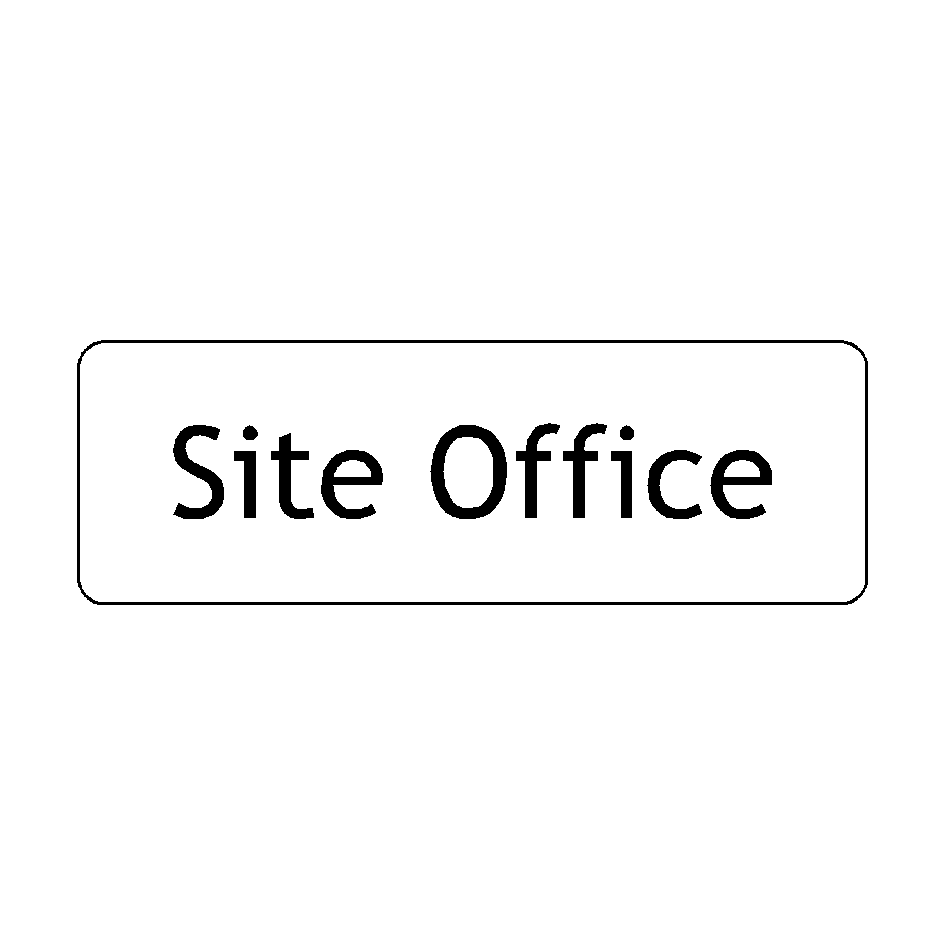 Site Office Door Sticker - Pack of 2 | Safety-Label.co.uk