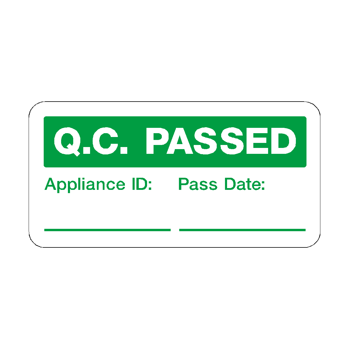 QC Pass Label | Safety-Label.co.uk