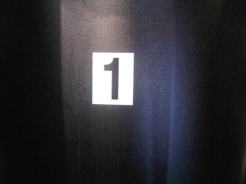 Number 1 Sticker Black | Safety-Label.co.uk