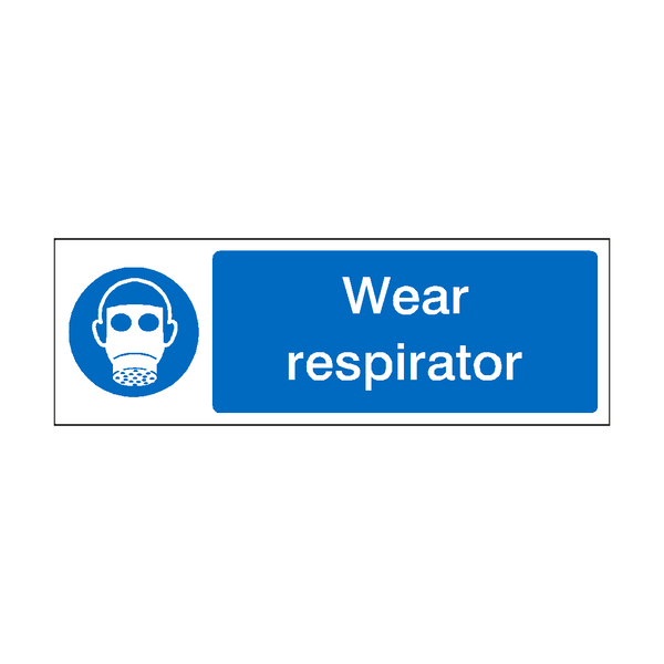 Wear Respirator Label | Safety-Label.co.uk