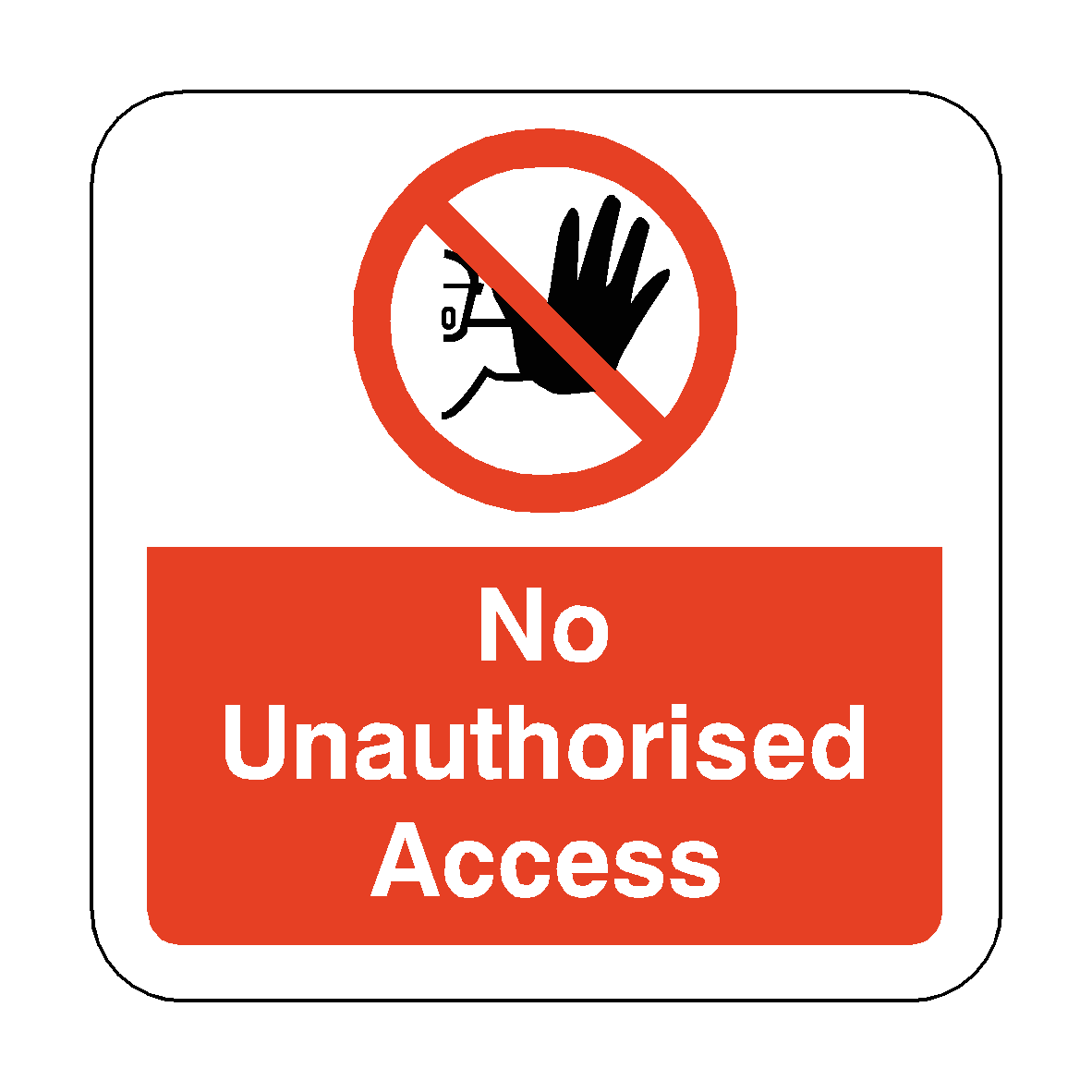 No Unauthorised Access Floor Graphics Sticker | Safety-Label.co.uk