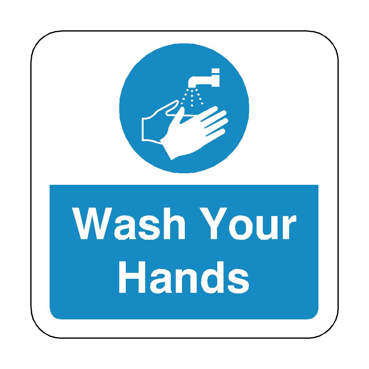 Wash Your Hands Floor Graphics Sticker | Safety-Label.co.uk