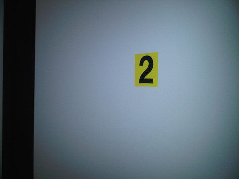 Yellow Number 2 Sticker | Safety-Label.co.uk