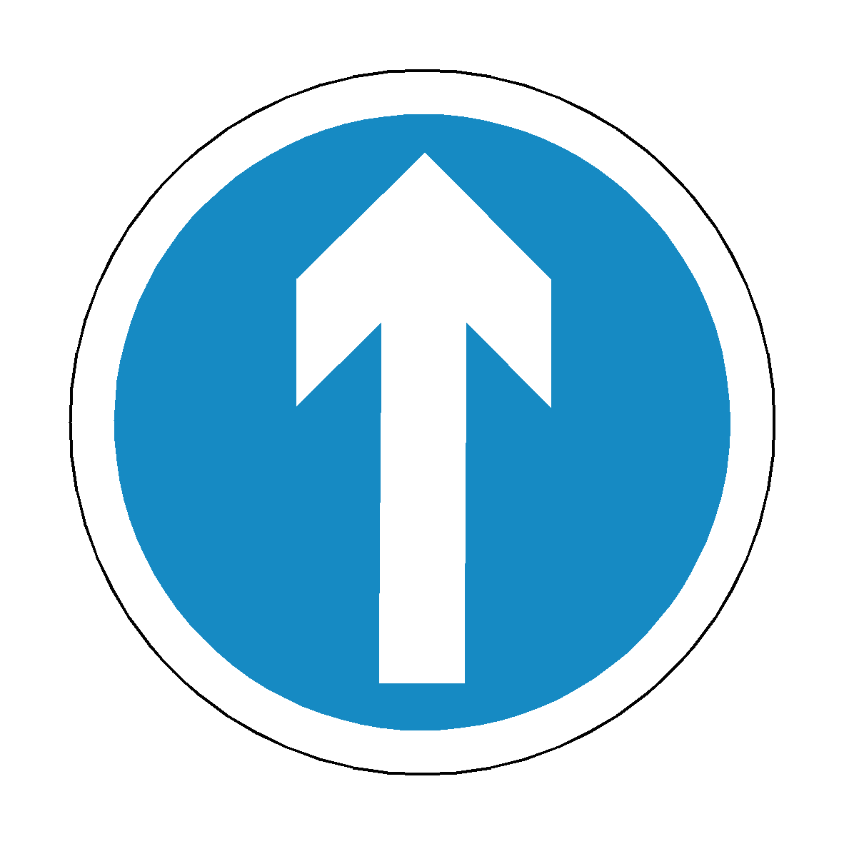 One Way Arrow Floor Marker Sticker | Safety-Label.co.uk