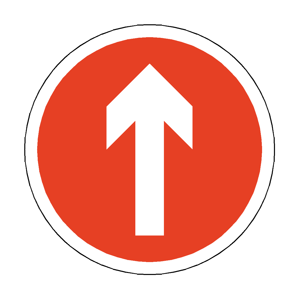 Red Arrow Floor Sticker | Safety-Label.co.uk