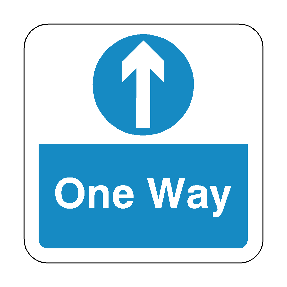 One Way Floor Graphics Sticker | Safety-Label.co.uk