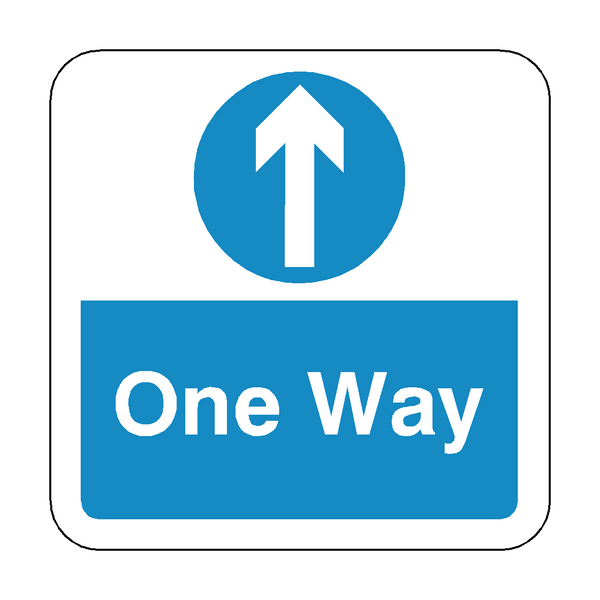 One Way Floor Graphics Sticker | Safety-Label.co.uk