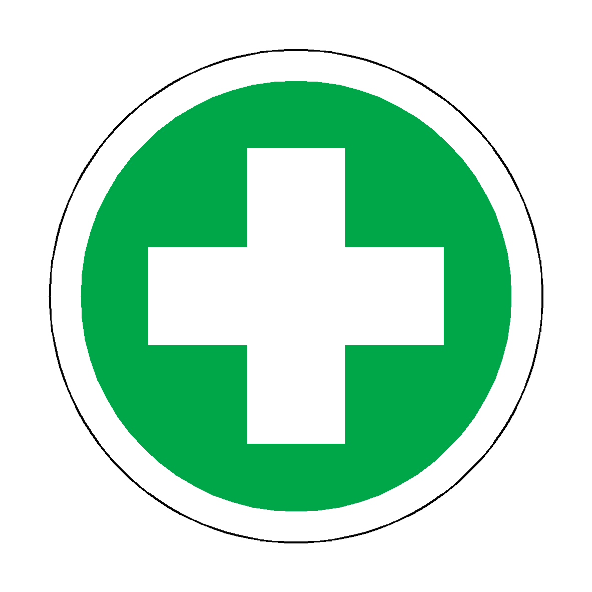 First Aid Floor Marker Sticker | Safety-Label.co.uk