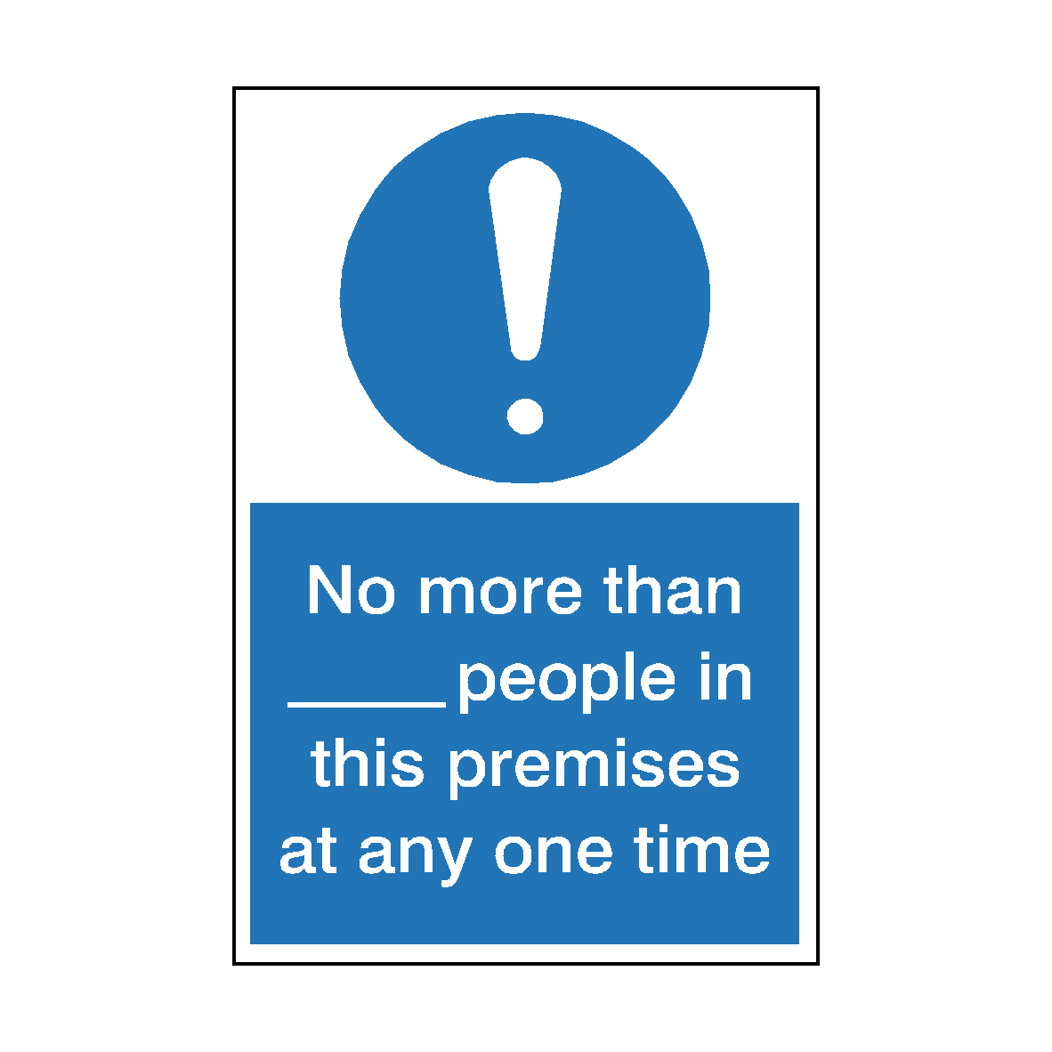Limited Amount Of People In Premises Sticker