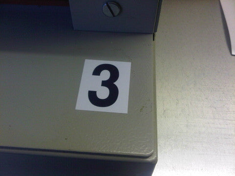 Number 3 Sticker Black | Safety-Label.co.uk