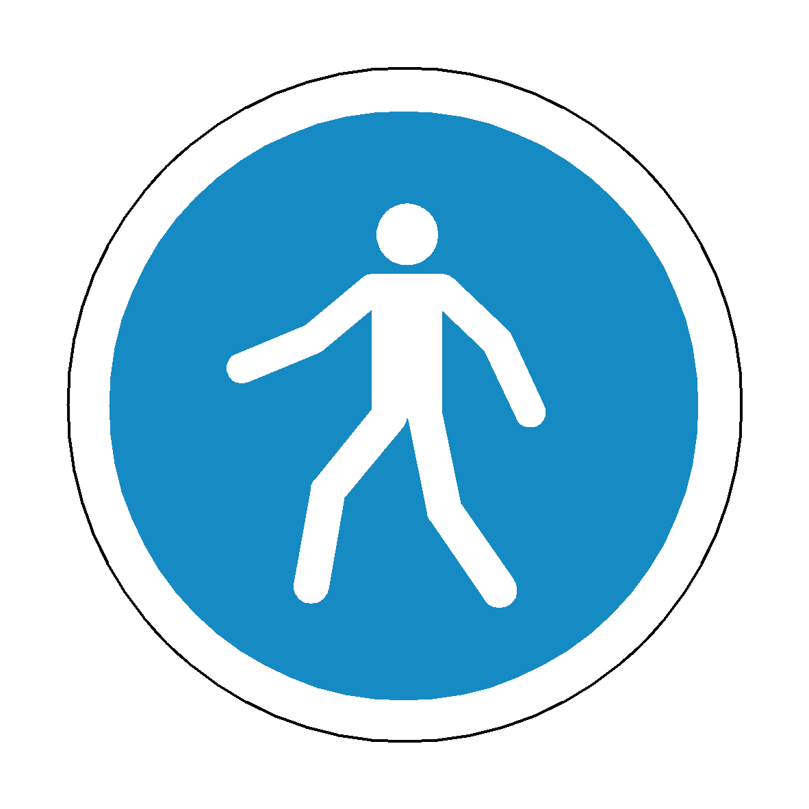 Pedestrian Floor Marker Sticker | Safety-Label.co.uk