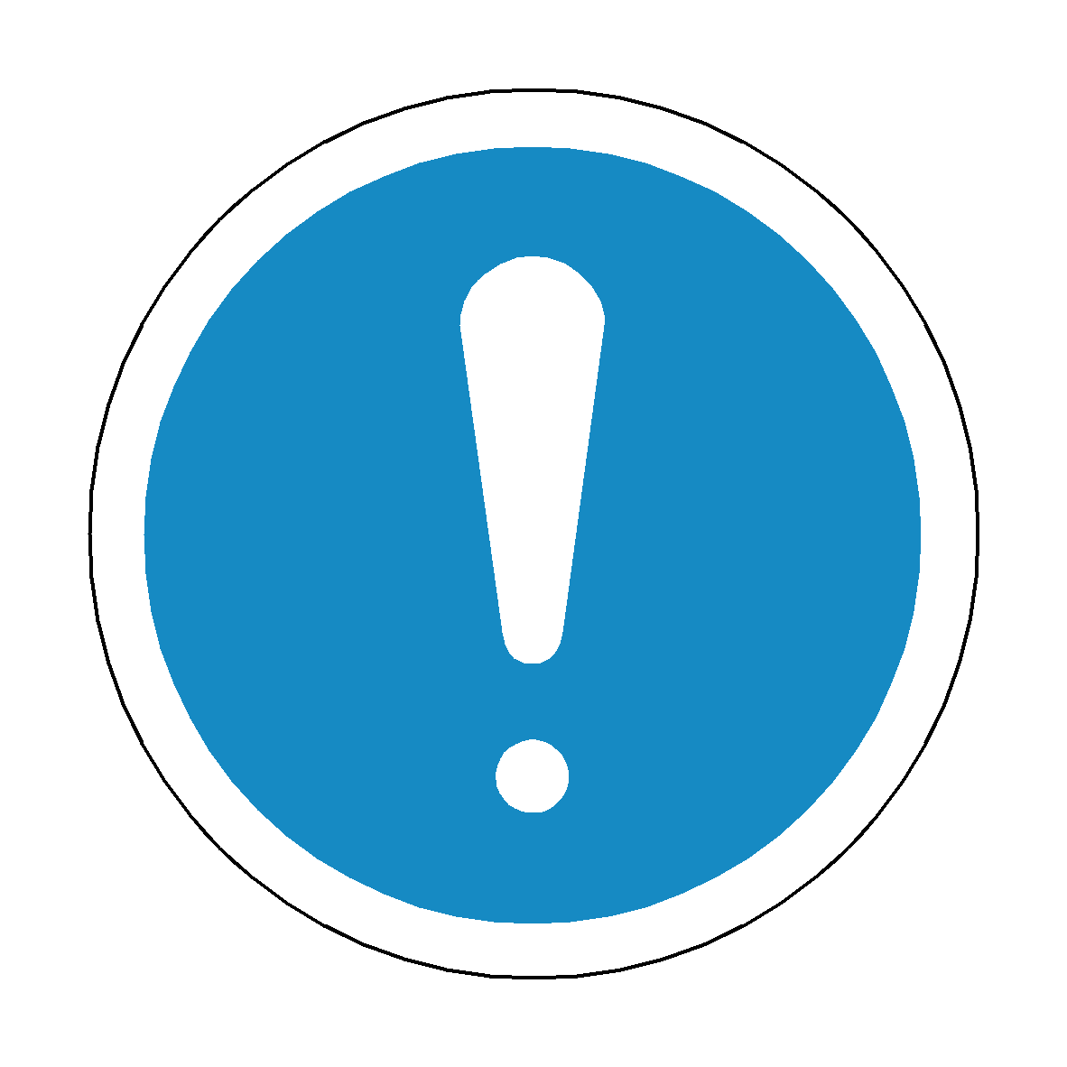 Mandatory Floor Marker Sticker | Safety-Label.co.uk