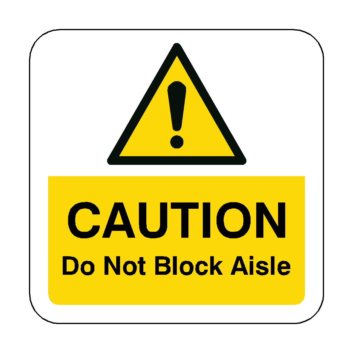 Do Not Block Aisle Floor Graphics Sticker | Safety-Label.co.uk