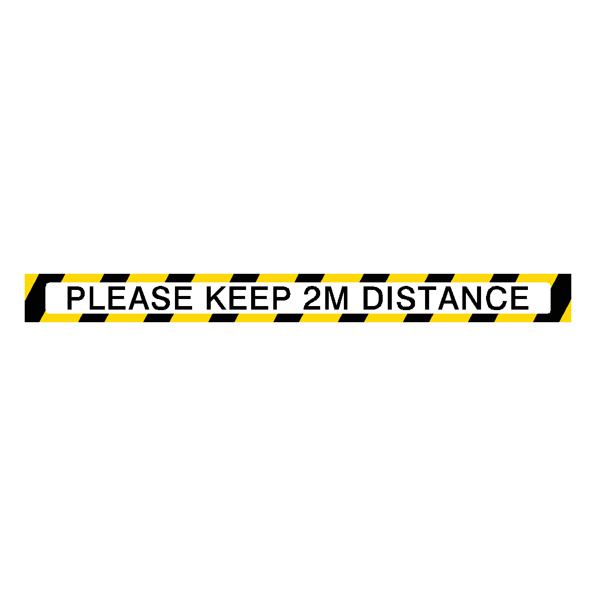 Please Keep 2M Distance Floor Marking Strip | Safety-Label.co.uk