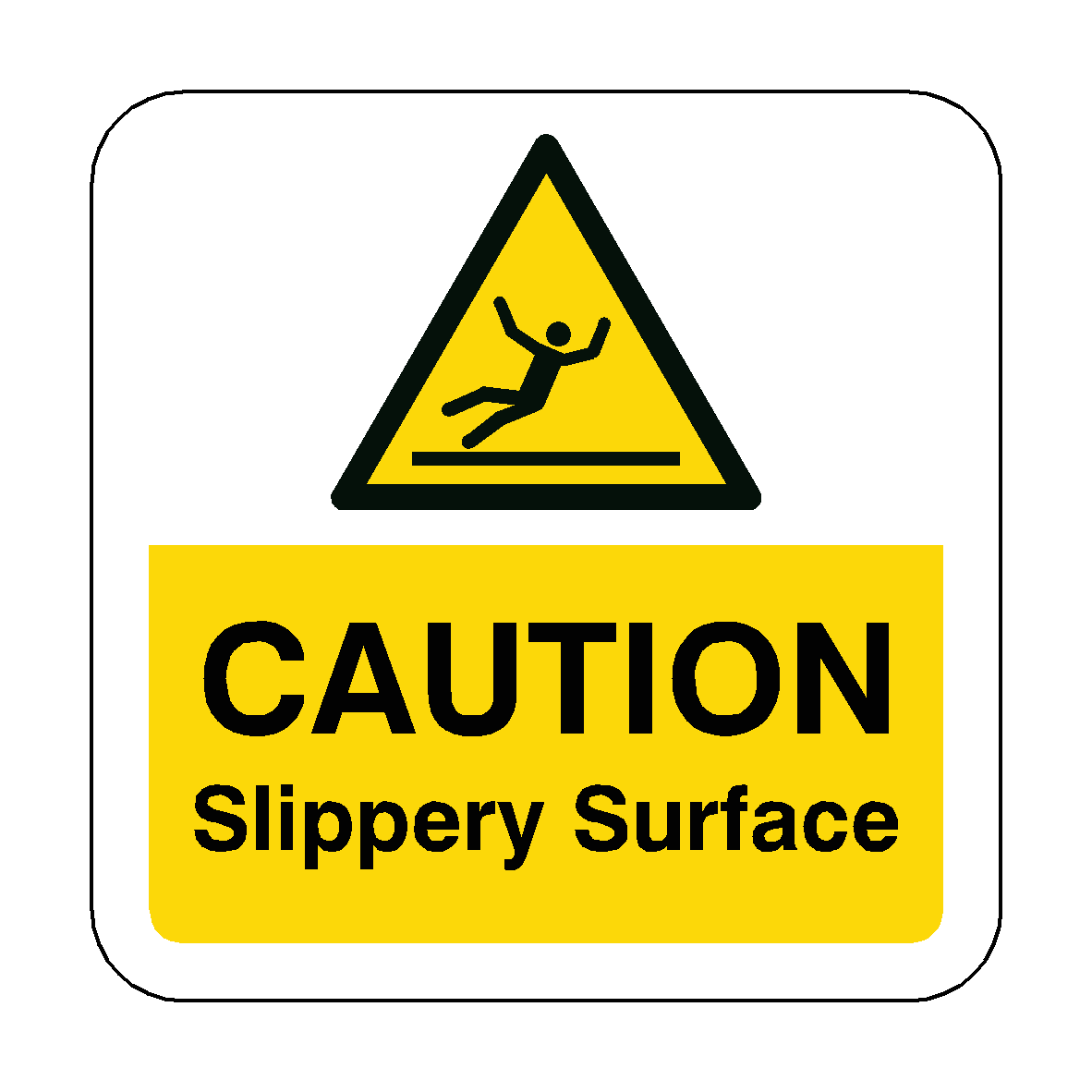 Slippery Surface Floor Graphics Sticker | Safety-Label.co.uk