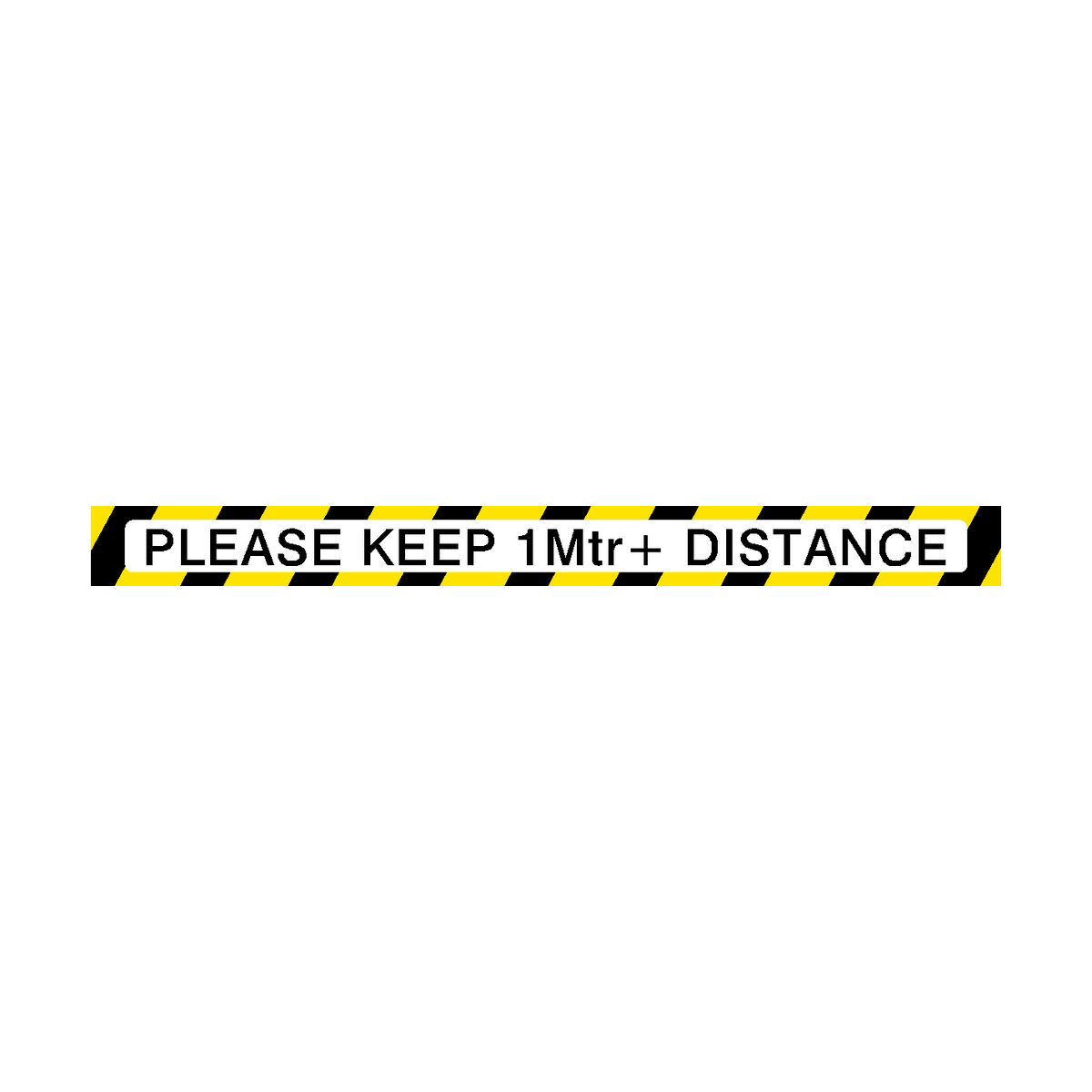 Please Keep 1M Plus Distance Floor Marking Strip | Safety-Label.co.uk