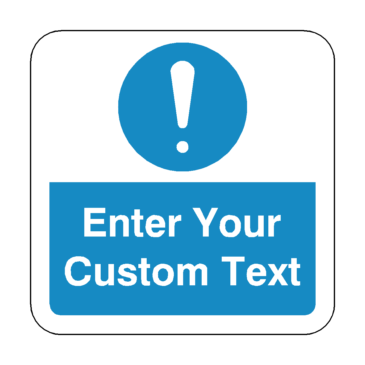 Custom Mandatory Floor Graphics Sticker | Safety-Label.co.uk