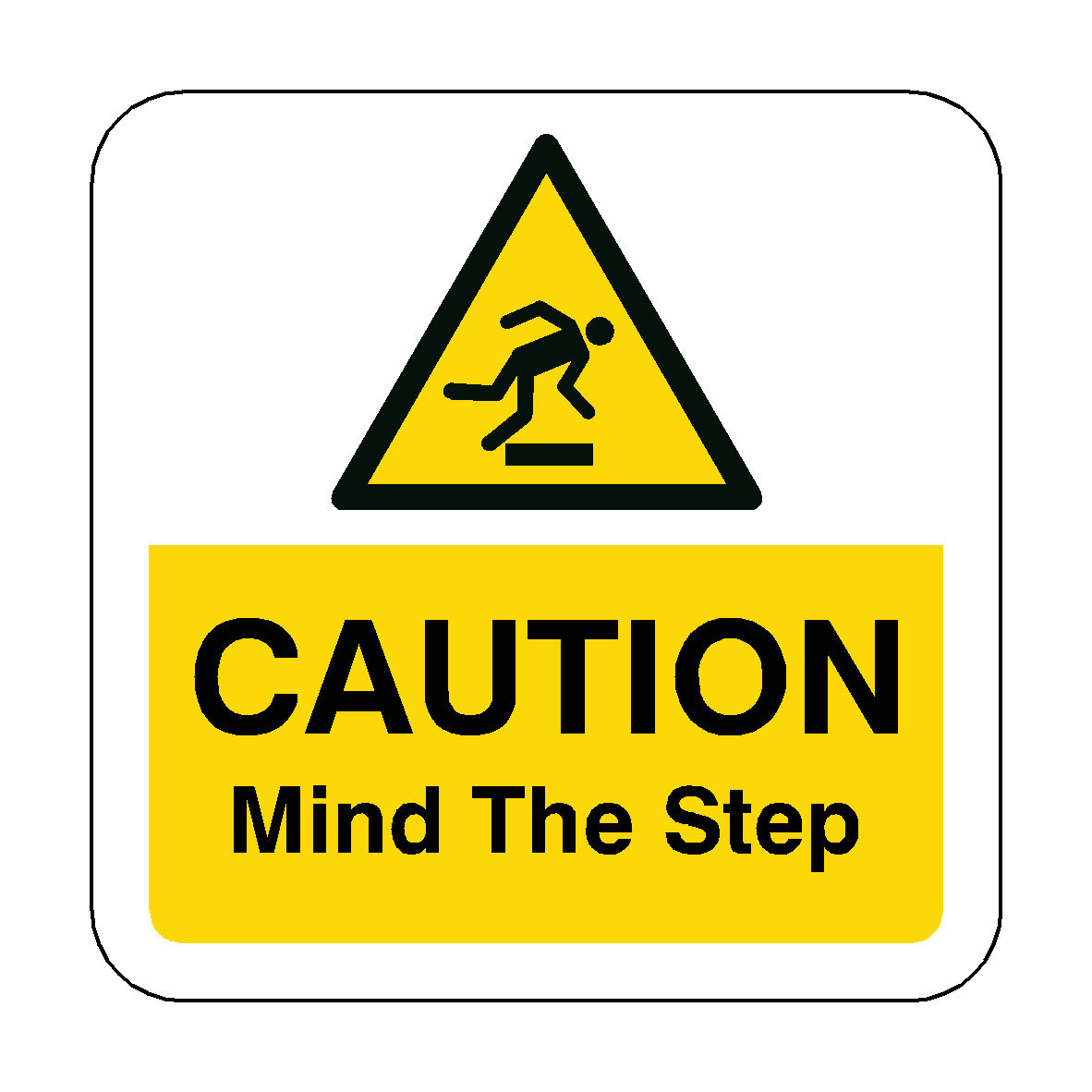 Mind The Step Floor Graphics Sticker