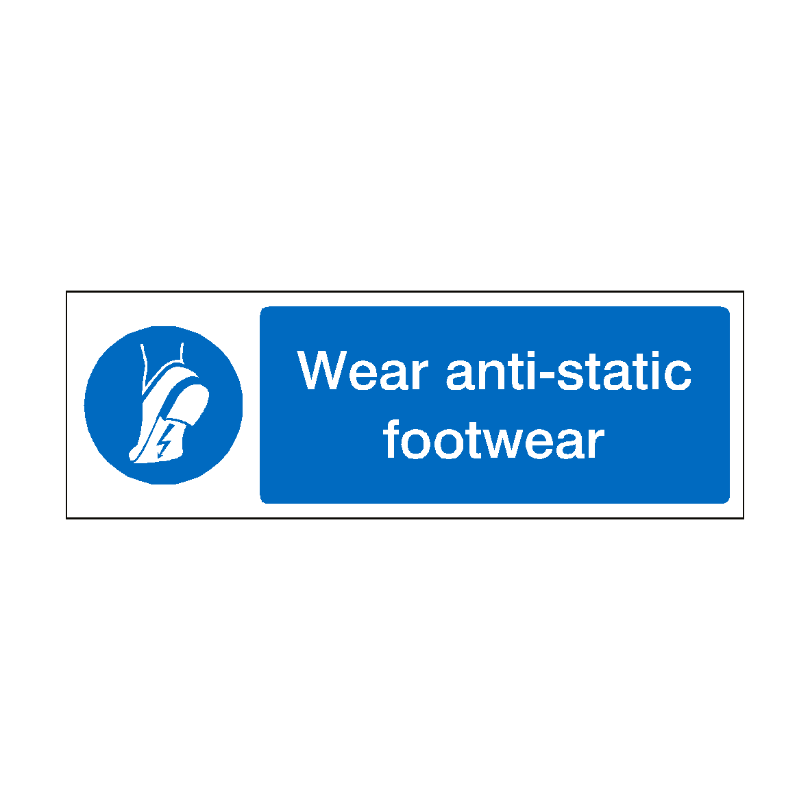 Wear Anti-Static Footwear Label | Safety-Label.co.uk